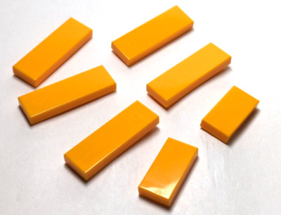 Lego - Lot of 7 - Light Orange, Tile 1 x 2, Tile 1 x 3 | eBay