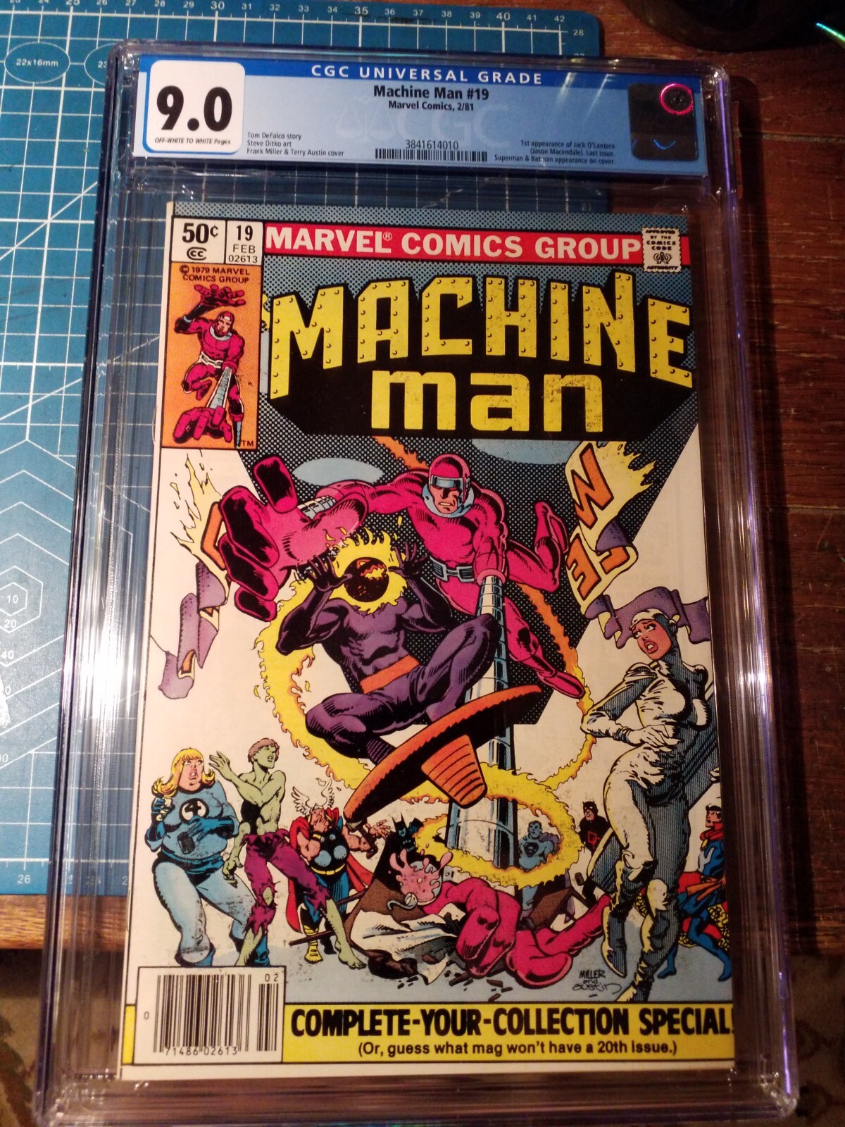 Machine Man vol.1 #19 1981 1st Appearance CGC 9.0 Marvel Comic Book GR3 ...