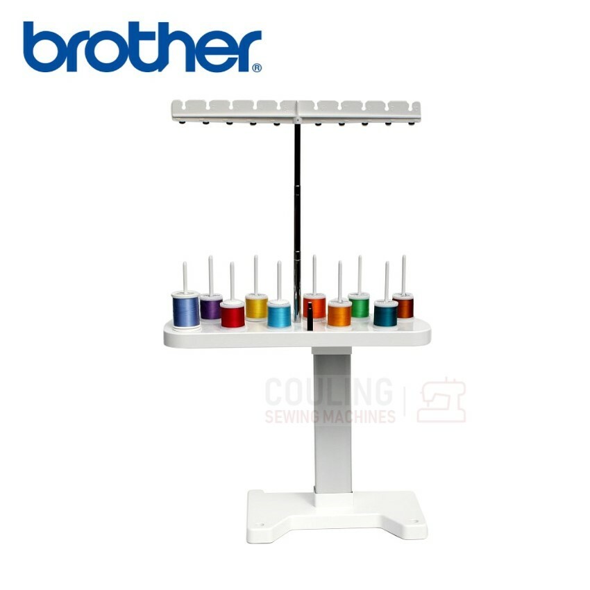 BROTHER SEWING MACHINE FREE STANDING THREAD STAND 10 REEL COTTON PINS ...