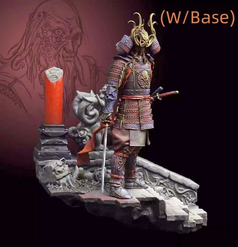 1/24 Resin Figure Model Fantasy Ancient Japanese Samurai Unassembled ...