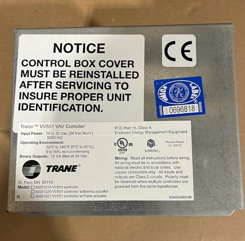 TRANE Tracer VV551 VAV Controller 40201221 V551BLM00A0 | eBay