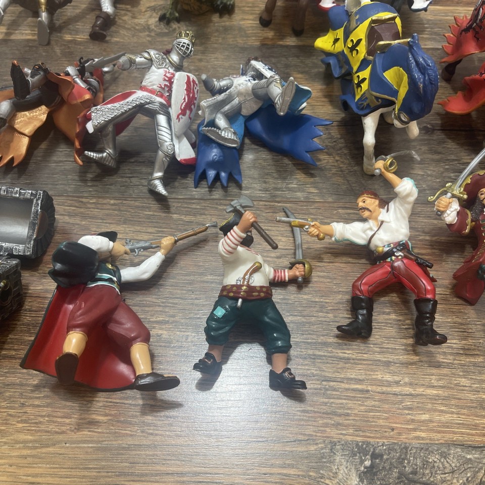 Rare Papo Medieval Knights Fantasy Figures Lot of 19 Mixed Creatures ...