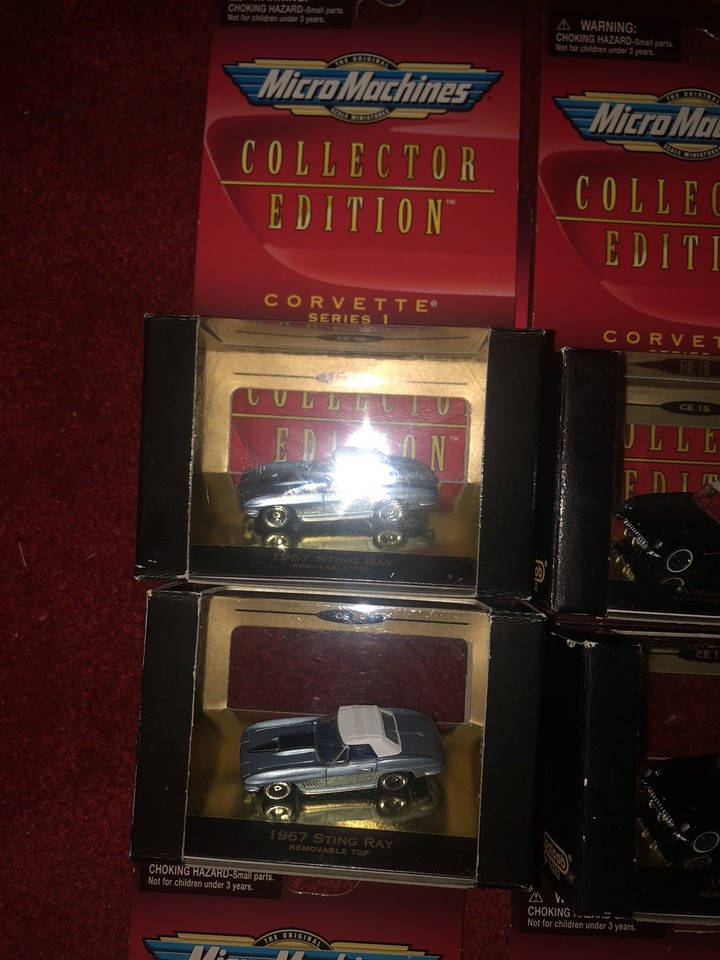 6 Mixed Unopened Micro Machines Corvette Series 1 limited Collector ...