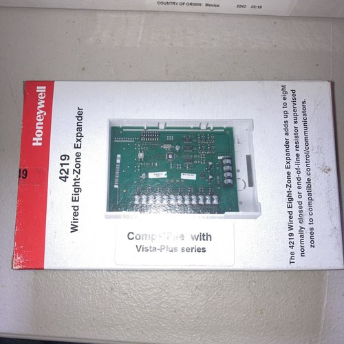 Honeywell 4219 Keypad Wired Zone Expander Ademco Resideo Home Business ...