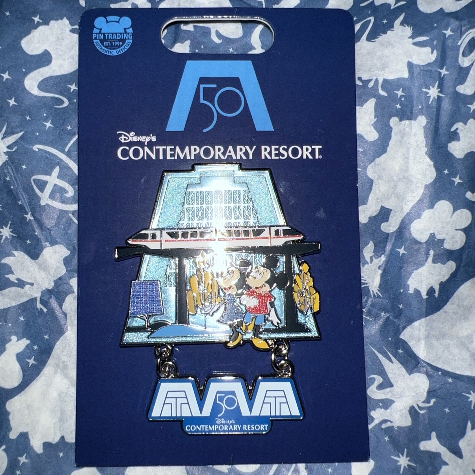 2021 WDW Contemporary Resort Pin - Disney World 50th Anniversary ...