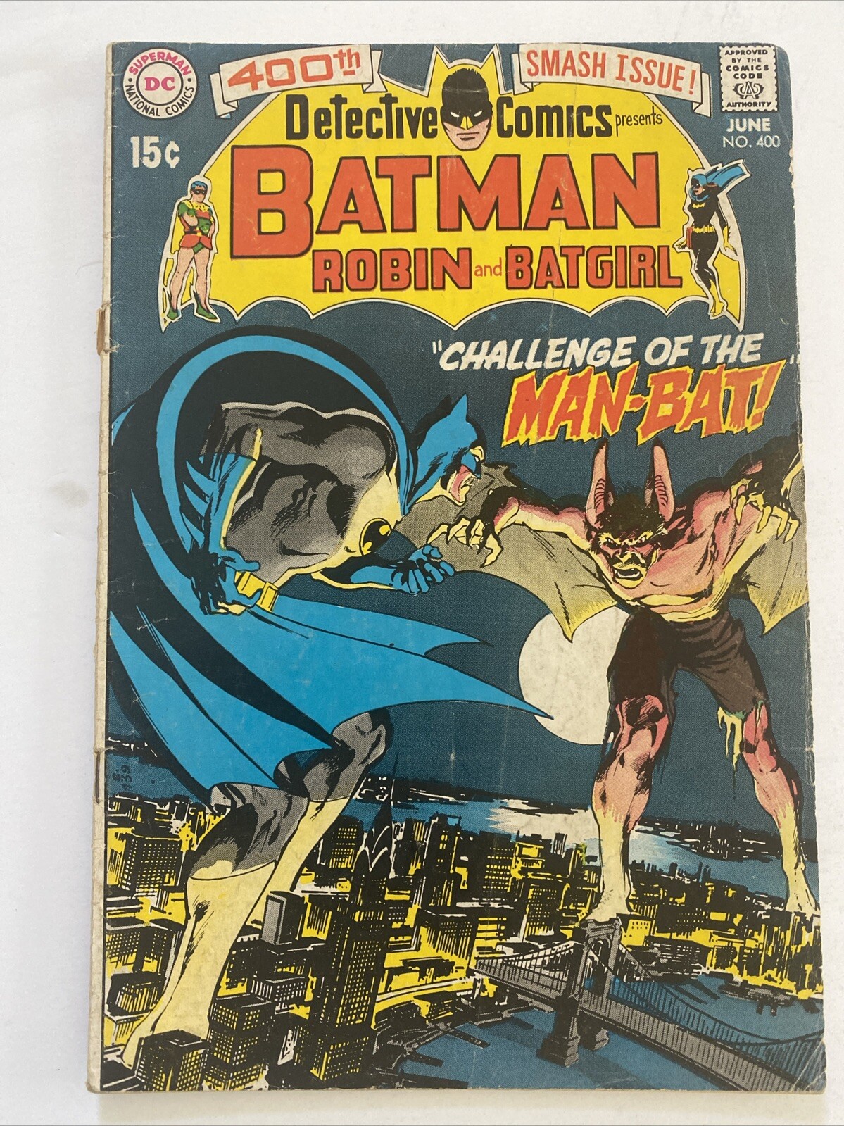 Detective Comics 400 (DC 1970) Batman 1st Appearance Of Man Bat Neal ...