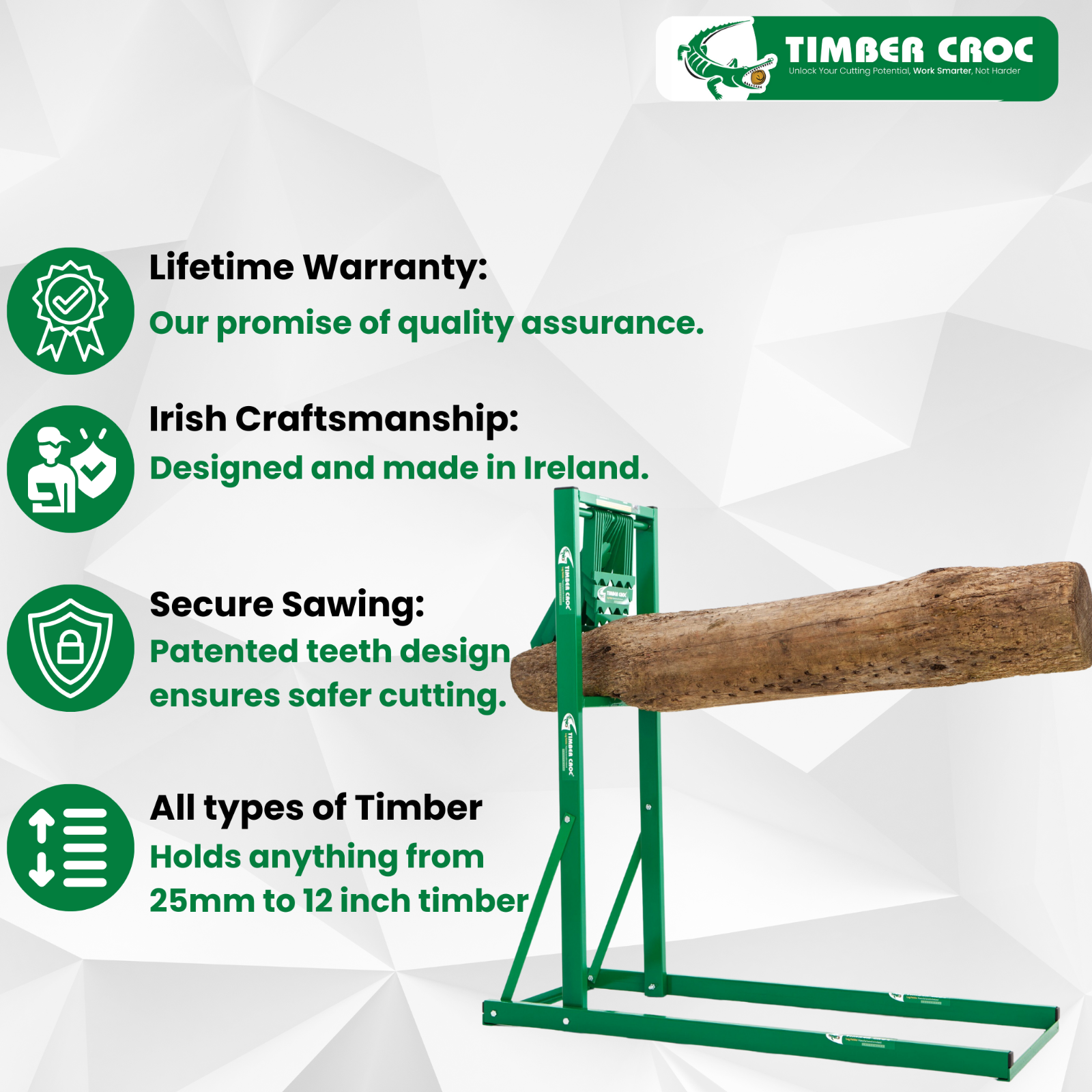 Chainsaw Log Saw Bench Wood Folding Saw Horse Smart Holder HEAVYDUTY ...