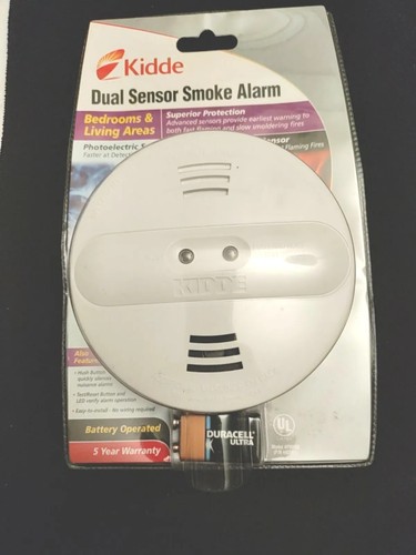 Kidde PI9000 Battery Operated Dual Sensor Ion / Photo Smoke Alarm ...