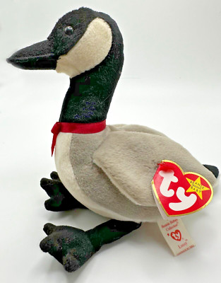 Ty Beanie Baby Loosy The Canadian Goose 1998 5th Gen Swing Tag 6th Gen ...