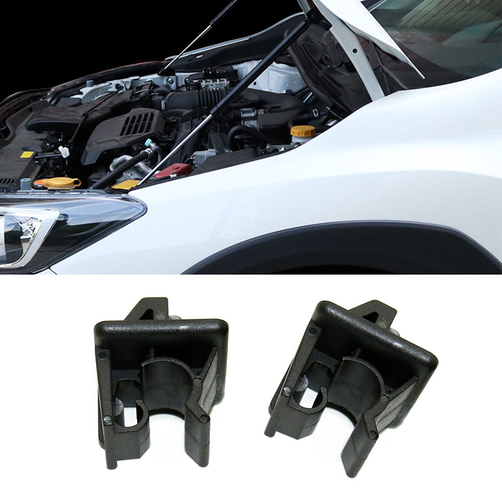 2pcs Car Hood Prop Support Rod Holder Clips Replacement Parts Universal ...