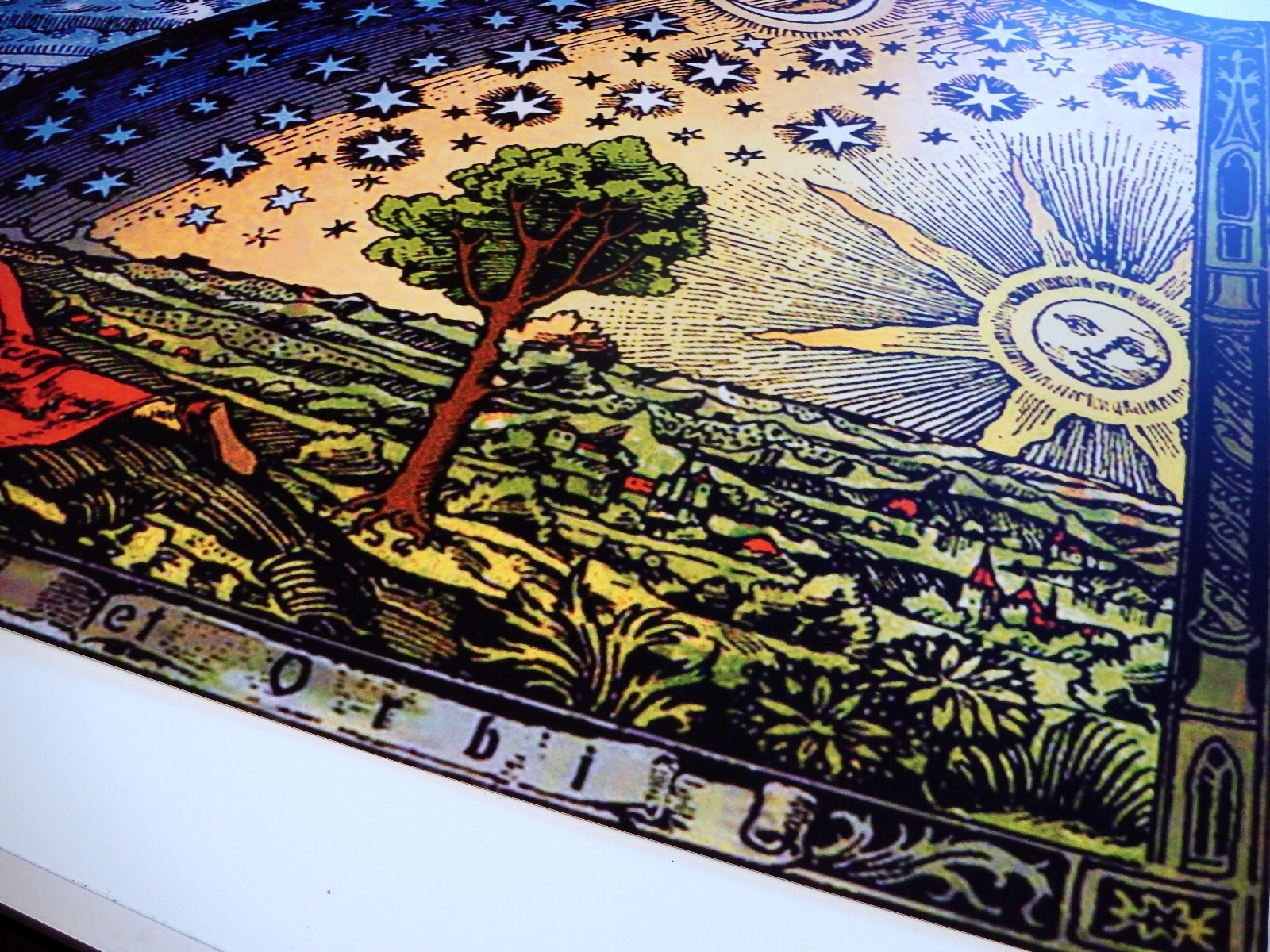 Flat Earth FLAMMARION ENGRAVING 1888: Psychedelic Poster Print of ...