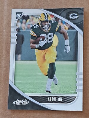 AJ Dillon 2020 Absolute Rookie Card #103 Green Bay Packers Boston ...