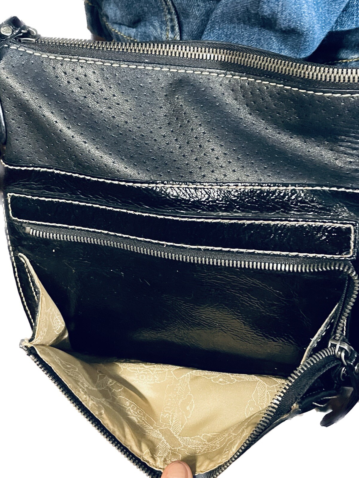 Authentic Vintage Tous Bear In Heaven Black Leather I… - Gem