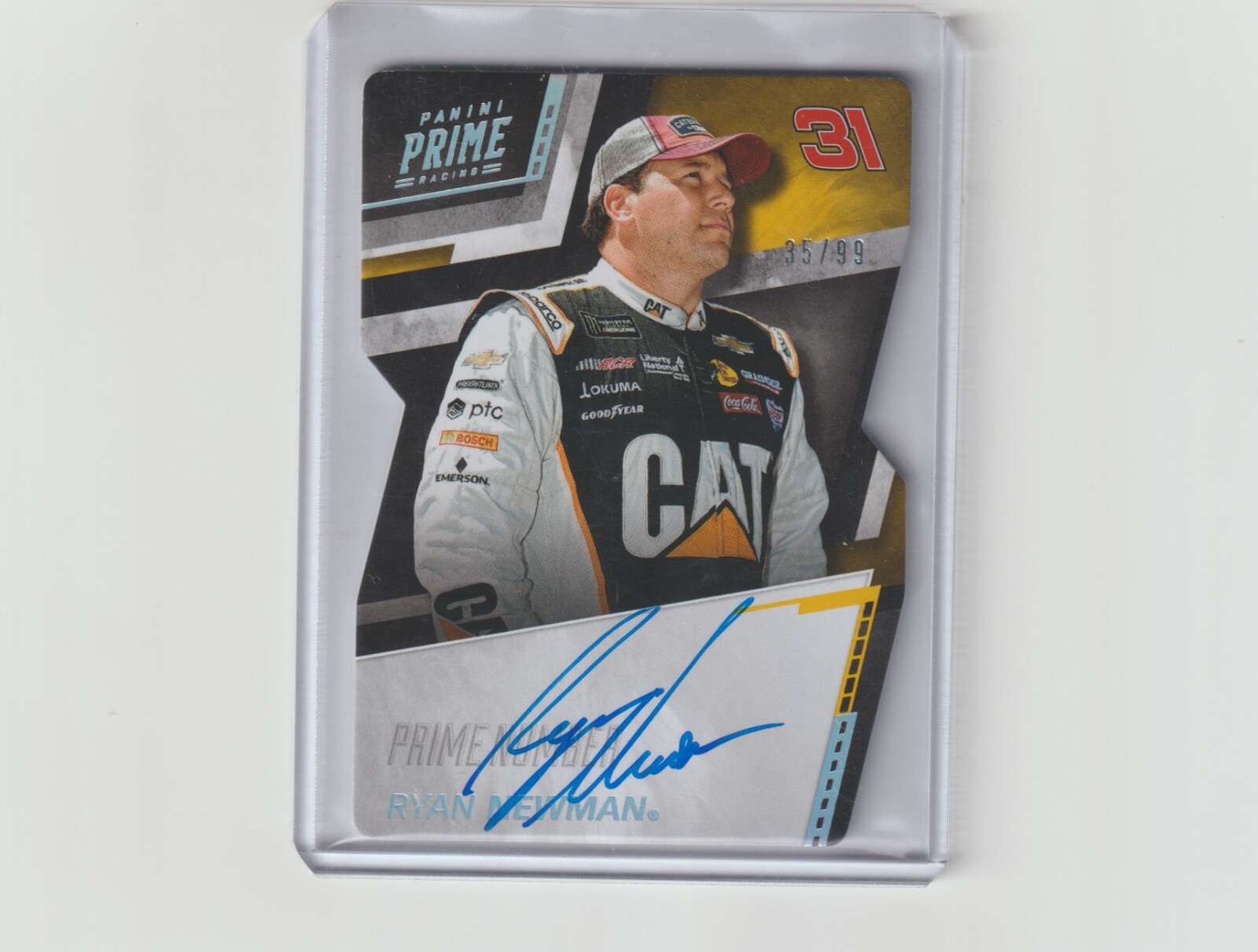 2018 Prime Racing Numbers Ryan Newman Auto /99 Die Cut | eBay