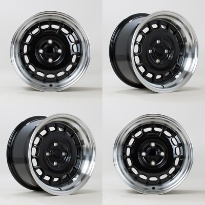 White Label Classic 15" 8.25J Alloys 4x100 Fit AUDI 80 72-84 BMW E30 ...