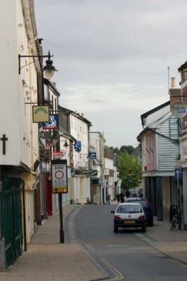 Photo 6x4 Diss High Street This is the main shopping street in Diss ...