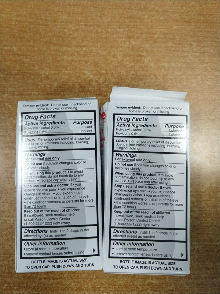 2 Pack: Stye Relief Sterile Lubricant Eye Drops, .5 fl oz ea, EXP 10/26 ...