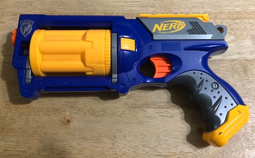 2004 NERF Hasbro N-Strike Maverick Rev-6 with Soft Darts, C044A Tested ...