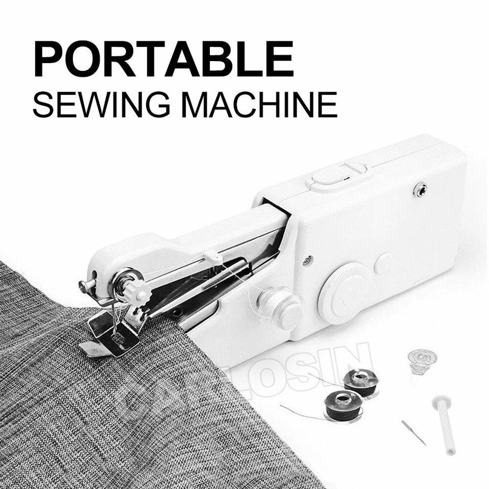 Mini Cordless Sewing Machine Portable Handheld Hand Held Stitch Home ...