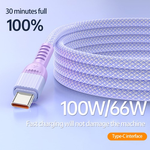 1.2m/2m Charging Cable Universal Data Transmission Type-c High Speed ...