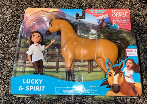 Dreamworks Spirit Riding Free Lucky Doll and Spirit Horse Pony Set ...