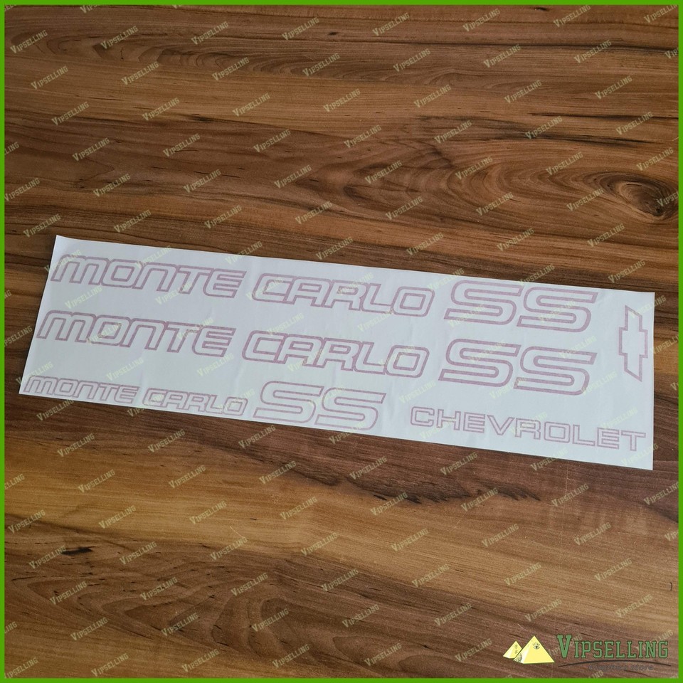 Premium Replacement Restoration Decals Stickers Kit for Monte Carlo SS ...