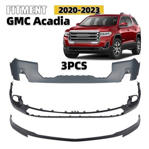 Front Bumper Cover Assembly kit Set for GMC Acadia 2020-2023 3Pcs | eBay