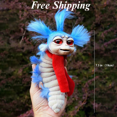 19CM Labyrinth Worm Plush Toy Cute Soft Stuffed Figure Home Decor ...
