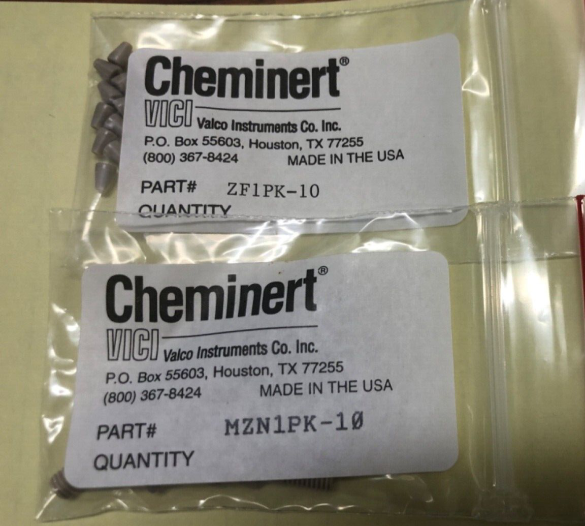 Valco, VICI PEEK Ferrule and Fitting 1/16", 2F1PK-10, MZN1PK-10 - 10/pk ...