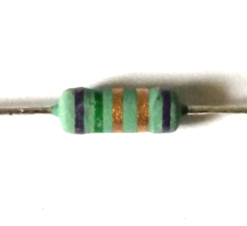 1 pc 7.5 Ohms ±5% 3W Resistor Axial Flame Retardant Coating, Safety ...