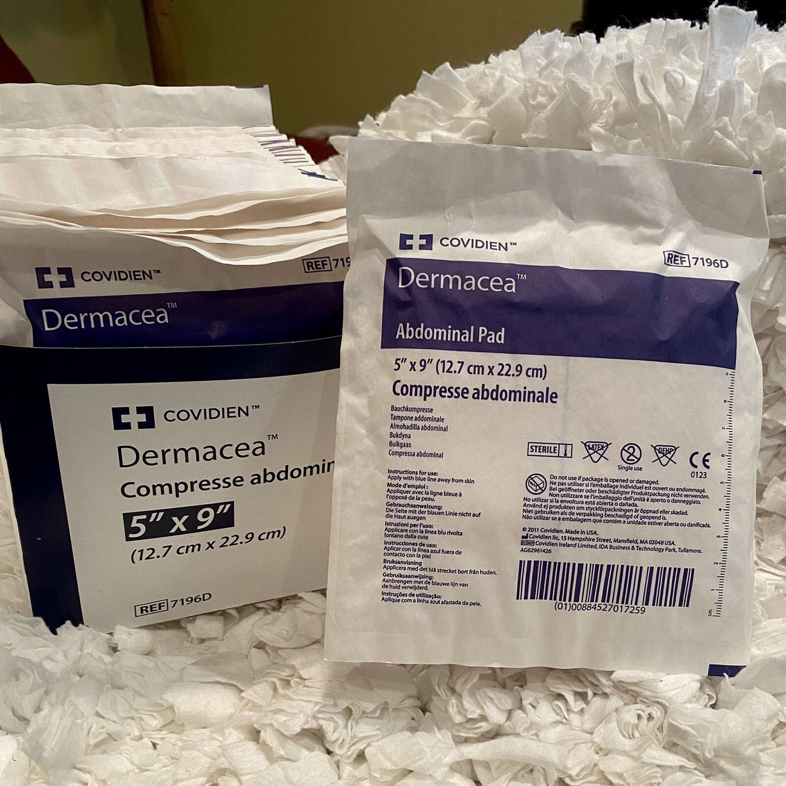 %28%29+Covidien+7196D+Dermacea+Abdominal+Pad+5%22+%22+Exp+2022 for sale ...