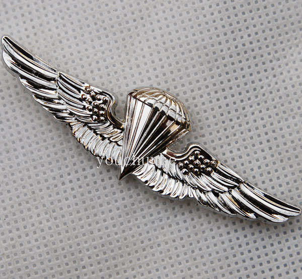 US U.S. Navy Parachute Parachutist Landings Wings Badge Pin Silver ...