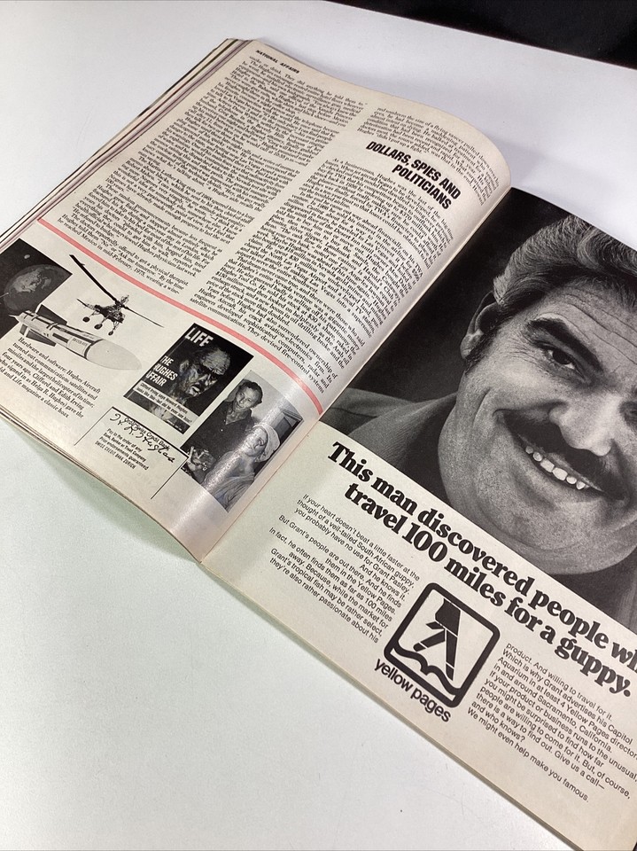 Newsweek Magazine 1976 Rare Ads Howard Hughes China Options Frampton ...