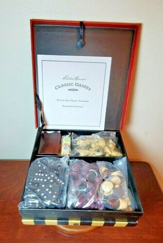 Eddie Bauer Classic Series 5 in1 game set Chess Checkers Backgammon ...