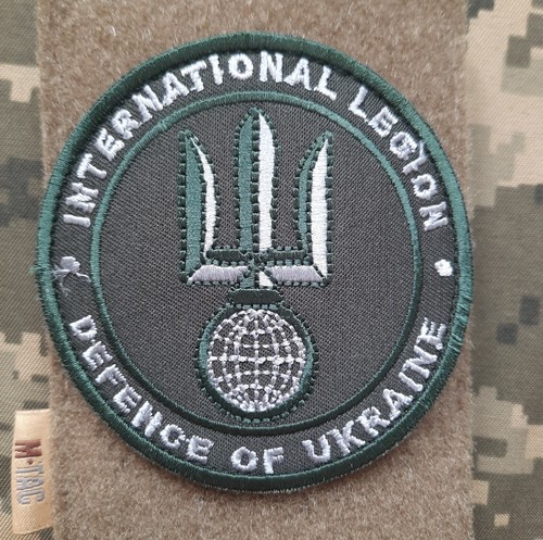 Ukrainian Army Patch International Legion Defence of Ukraine Badge Hook ...