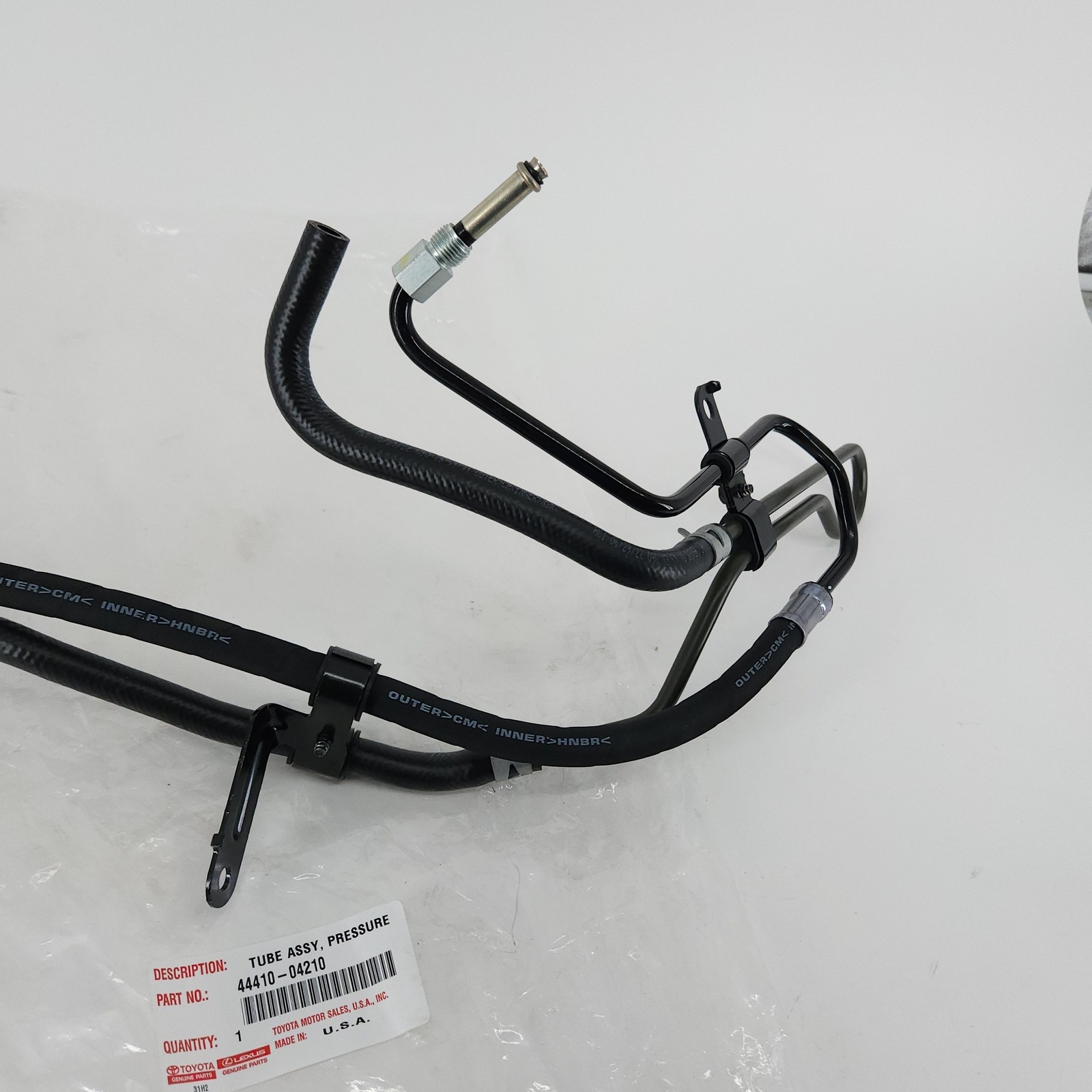 Genuine OEM Toyota 44410-04210 Power Steering Pressure Hose Cooler 05 ...