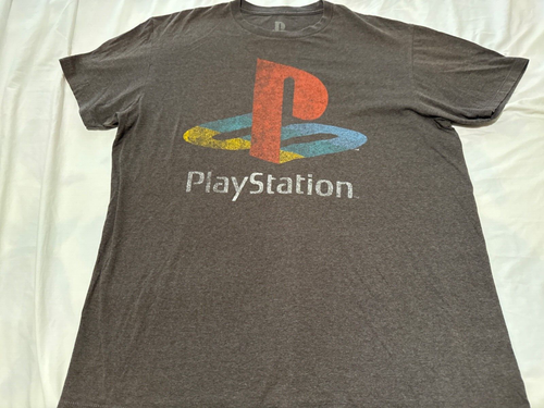 Playstation Shirt Men's XLarge Logo Gray Short Sleeve 2016 Sony Gaming ...
