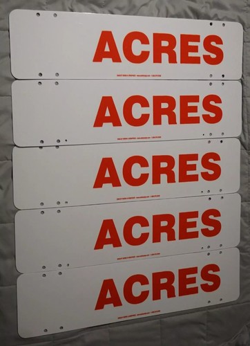 NEW-OTHER_FIVE Real Estate Rider Signs - 6"x24" 2 Sided Poly/Plastic ...