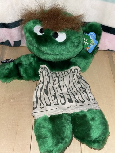 NWT Vintage 1995 Sesame Street Oscar Hand Puppet Plush Stuffed Toy ...