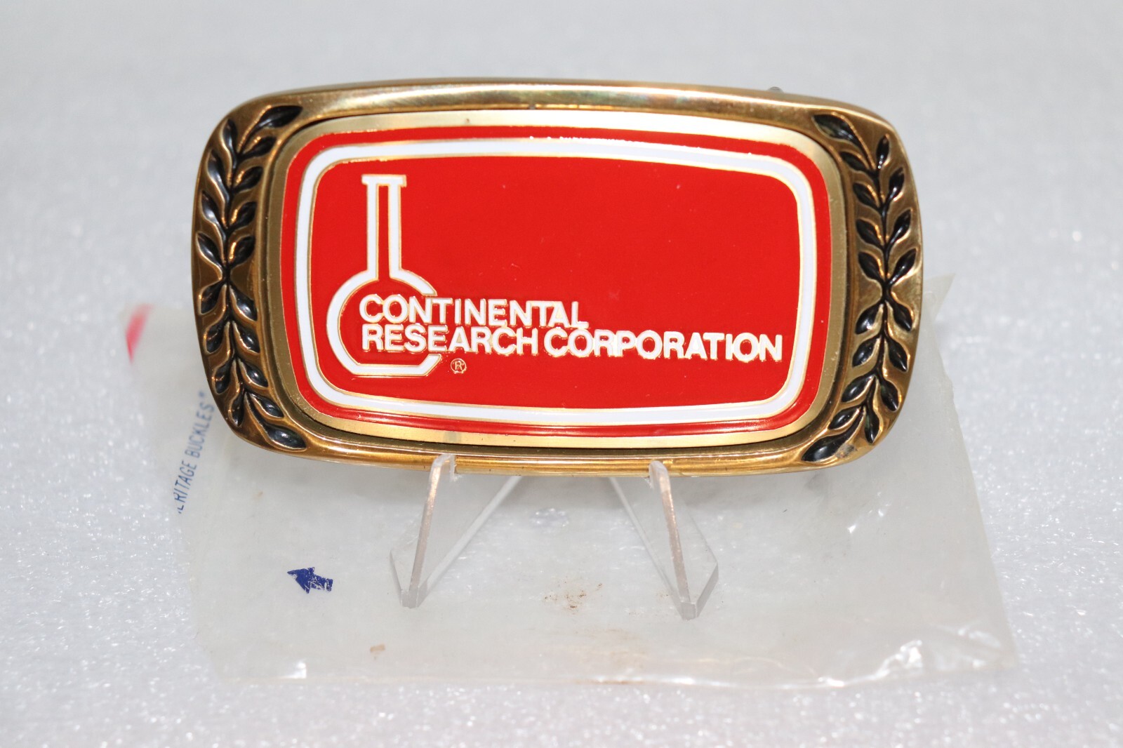 1970's Continental Research Corp. Solid Brass Belt Bu… - Gem