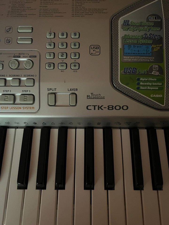 CASIO CTK 800 KEYBOARD | eBay