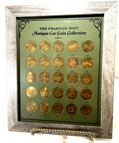 Franklin Mint Antique Car Coin Set Cars from 1901-1925 Bronze with ...