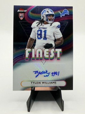 2025 Topps Finest Tyleik Williams #RFA-TW RC | eBay