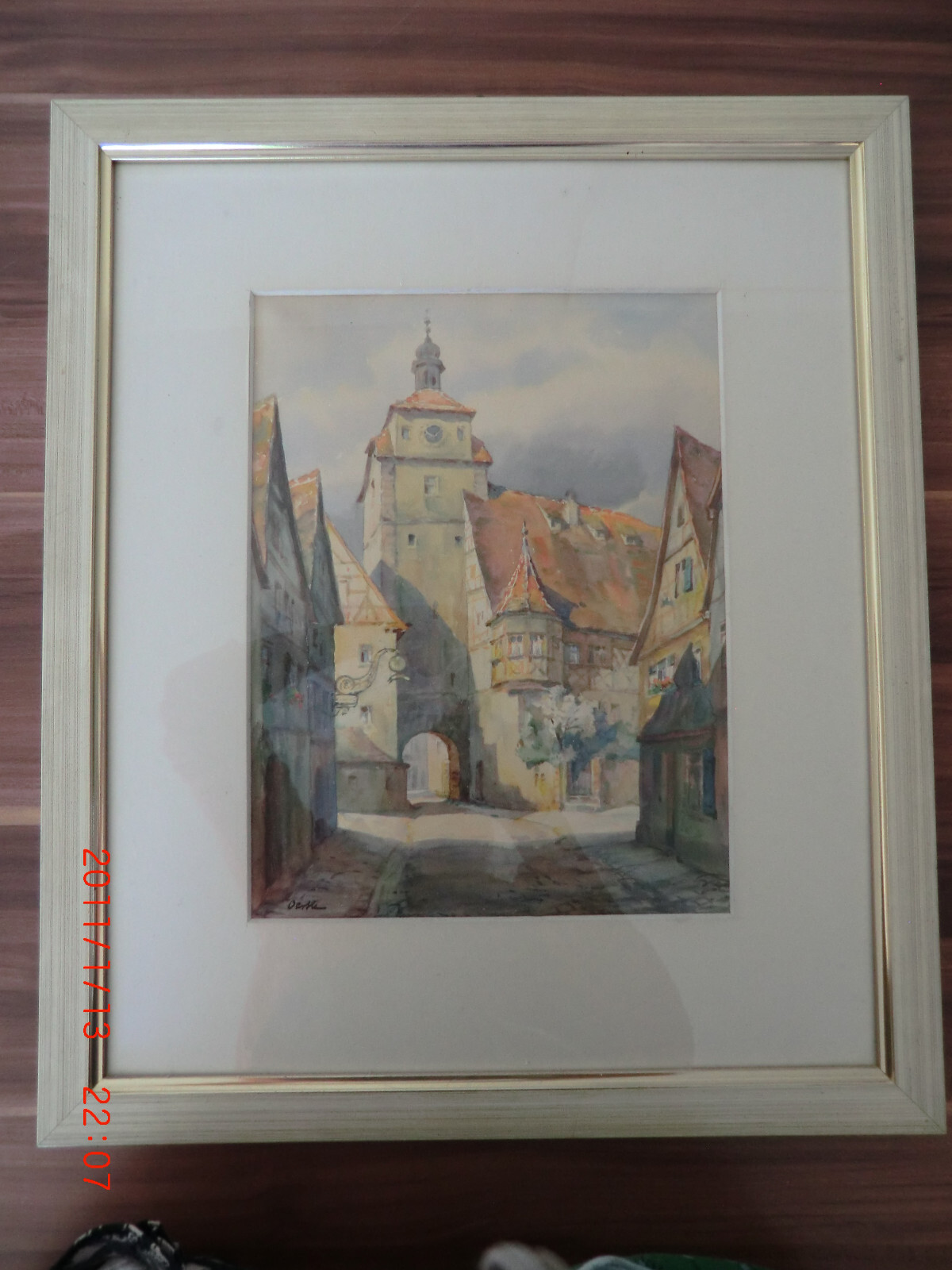 Rothenburg - Fränkische Stadtansicht v. Hans Oertle Aquarelle | eBay.de