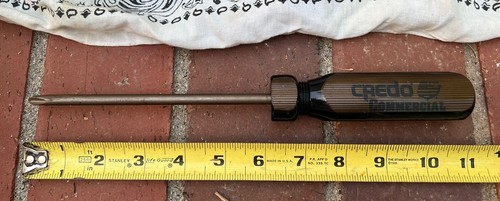 VINTAGE CREDO Commercial Phillips SCREWDRIVER ~ 11” w/ 6” blade SOLID ...