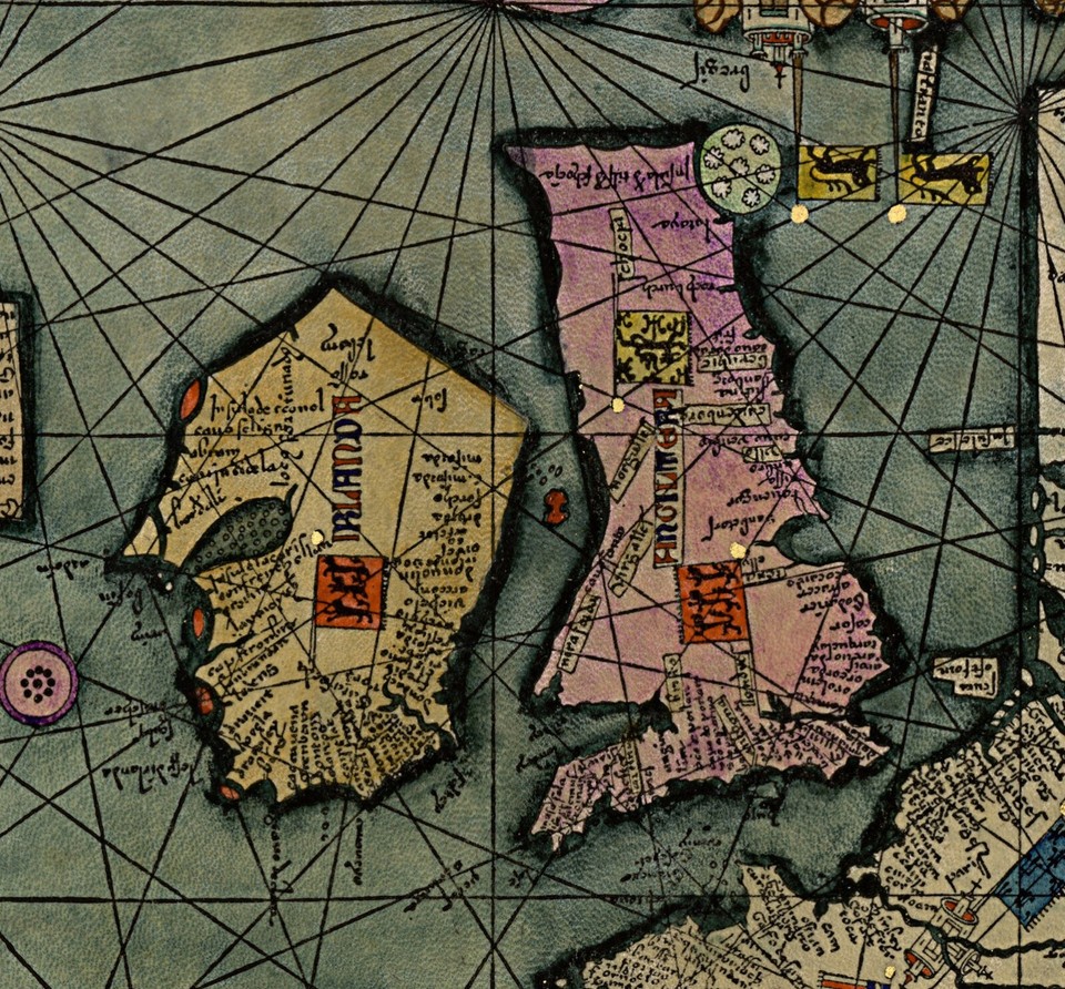 Mapamundi Abraham Cresques Catalan Atlas World Wall Map 1375 Poster ...