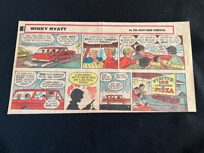 #06a WINKY RYATT by Cal Alley Sunday Third Page Comic Strip January 5 ...