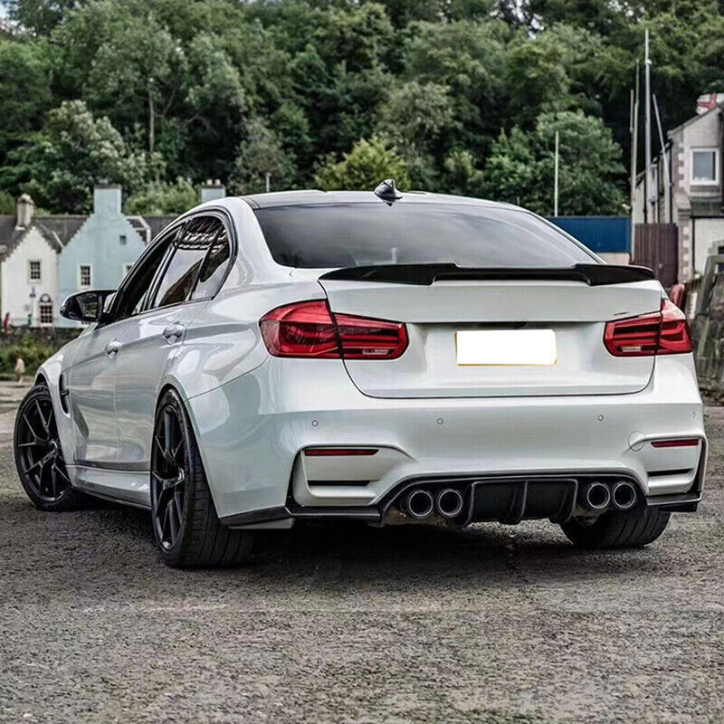 Rear Bumper Diffuser Lip Carbon Fiber For BMW F80 M3 F82 F83 M4 15-20 ...