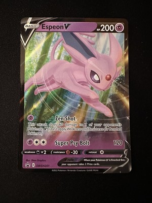 Espeon V - SWSH201 - Sword & Shield Promo - NM | eBay