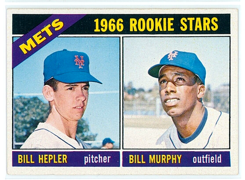 ⚾️ 1966 Topps High Number SP #574 Mets Rookies Bill Hepler, Billy ...